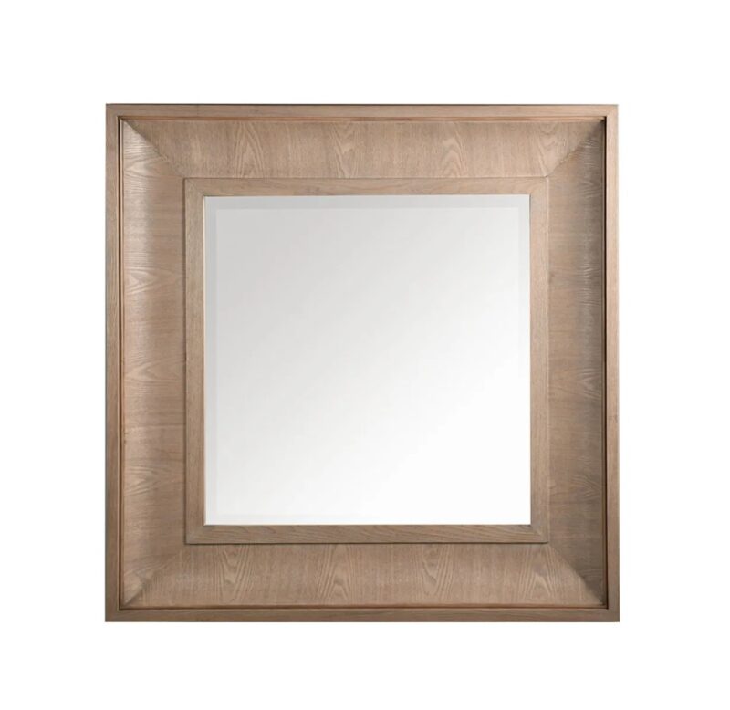 Natural Bates Square Wall Mirror | Luxe Mirrors